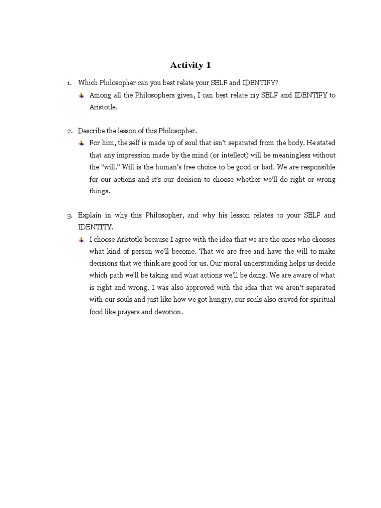 UTS Module 1A | PDF | Id | Soul