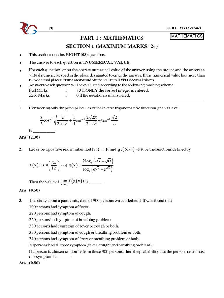 Iit Jee | PDF | Numbers | Complex Number