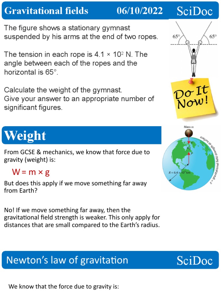Gravitational Fields 1 | PDF | Force | Gravity