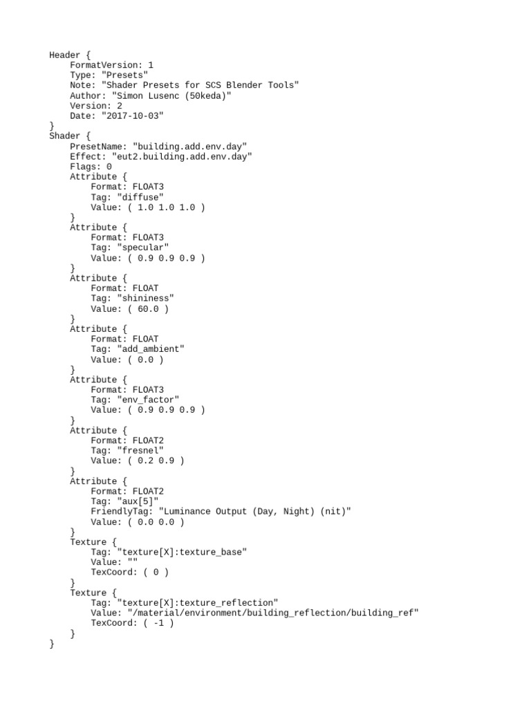 Shader Presets | PDF | Texture Mapping | Shader