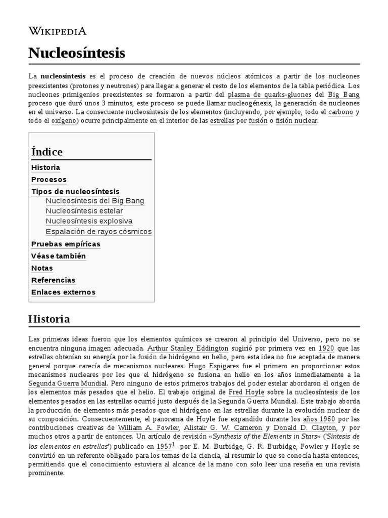 Nucleosíntesis 5 | PDF | Fusión nuclear | Ciencias fisicas