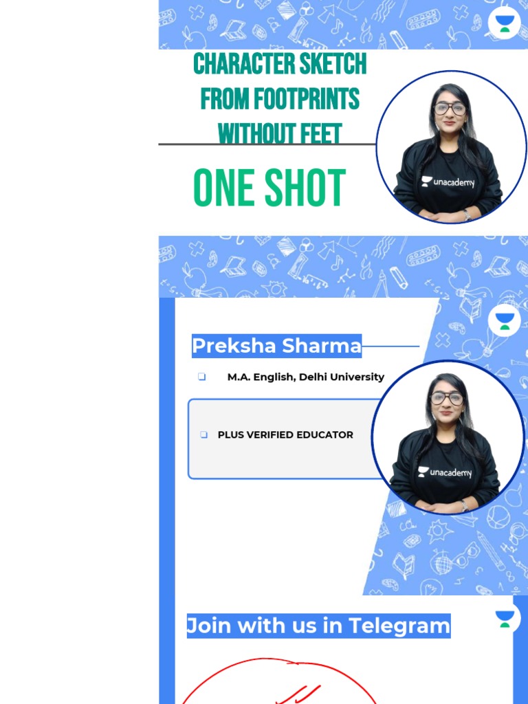 Character Sketch Footprints Without Feet 1650621804804 | PDF | Science ...