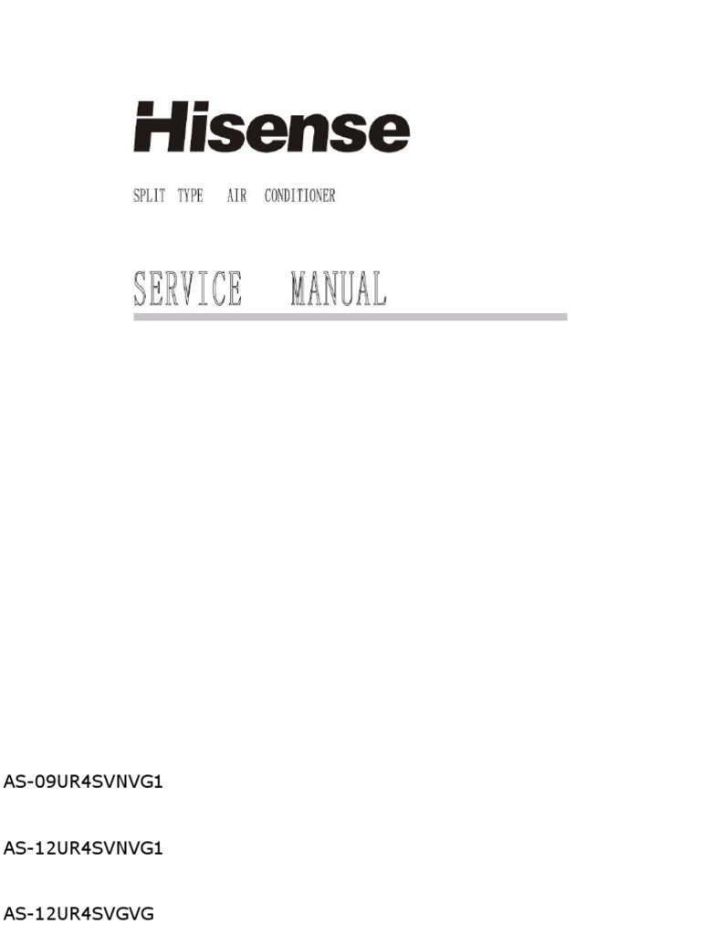 Hisense | PDF | Air Conditioning | Pipe (Fluid Conveyance)