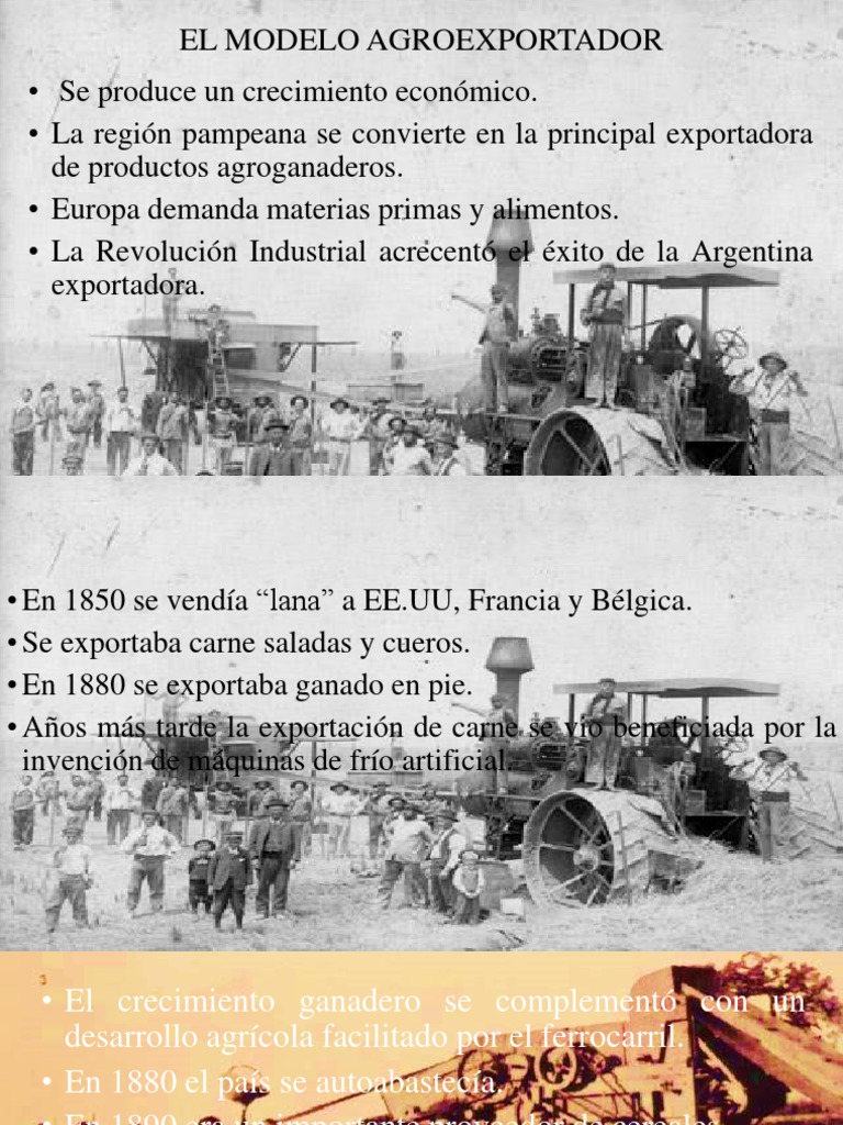 El Modelo Agroexportador | PDF | Agricultura | Economias