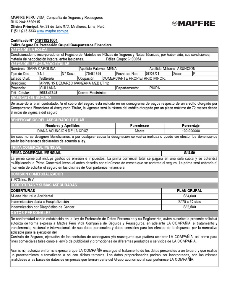 KIT 2 SEGUROS - Compressed | PDF | Póliza de seguros | Seguro