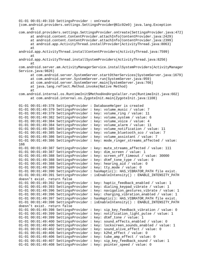Settings Provider | PDF | Java (Programming Language) | Computing