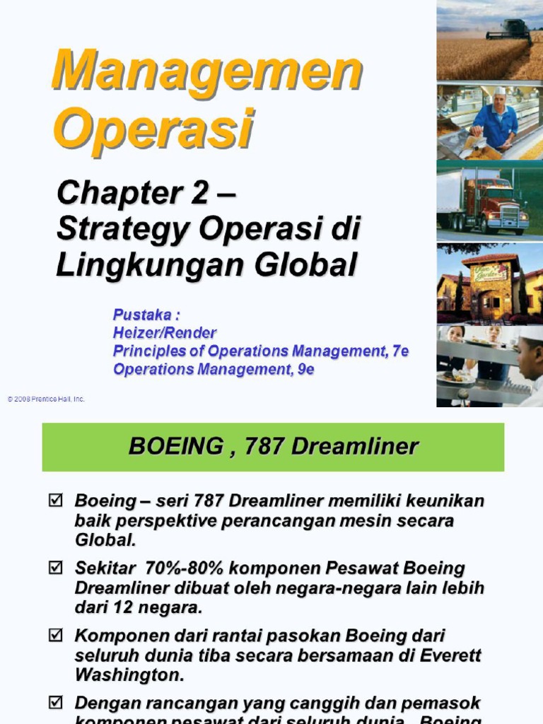 Strategi Operasi Di Lingkungan Global | PDF