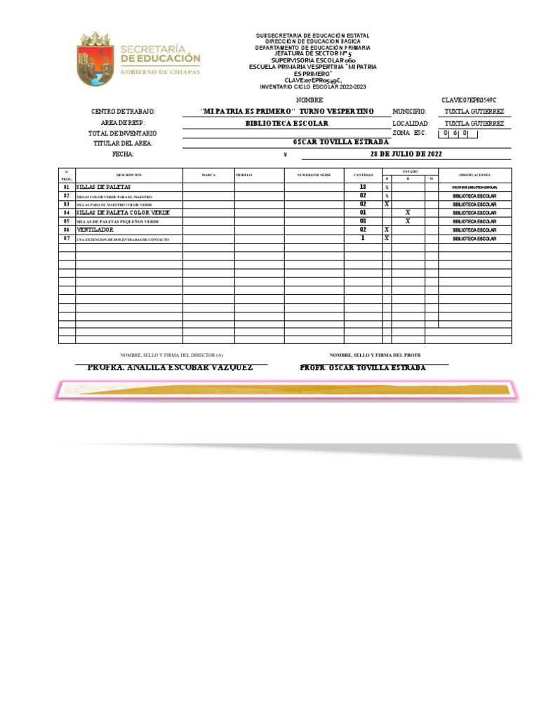 Inventario 2022 | PDF