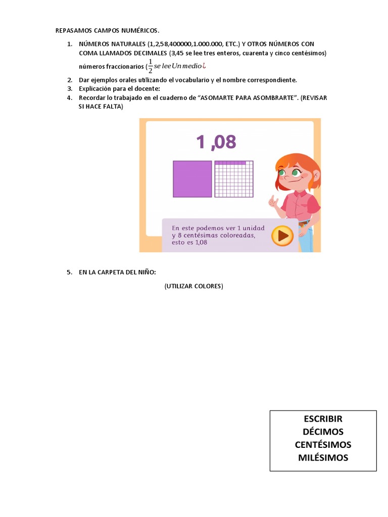 Decimales Campos Numericos | PDF
