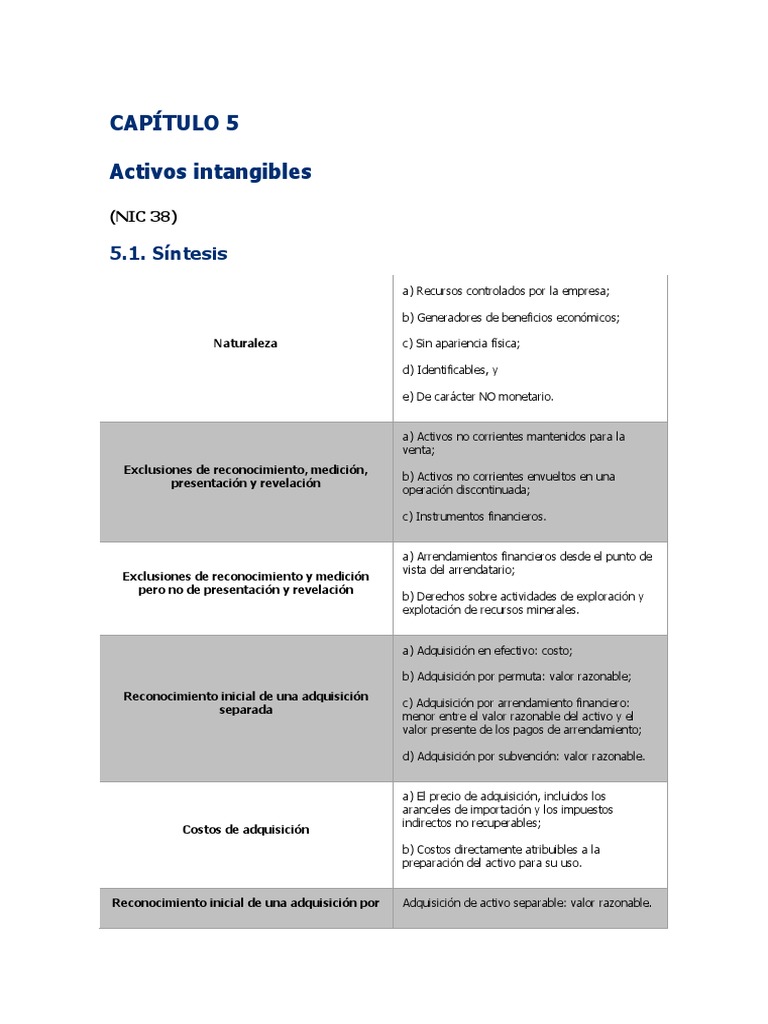 NIC 38 Explicada Activos Intangibles | PDF | Activo intangible | Amortización (Negocio)