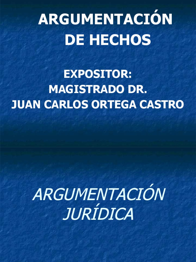 Diapositivas Sobre Argumentación de Hechos | PDF | Razonamiento inductivo | Verdad