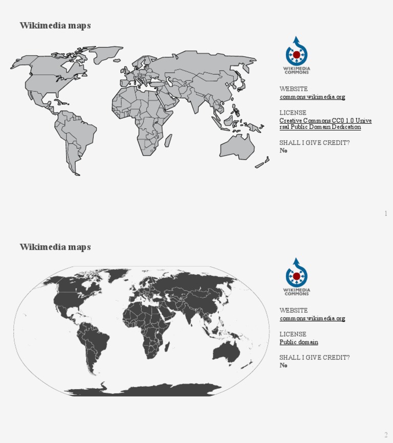 Wikimedia Maps SlidesCarnival Resources | PDF