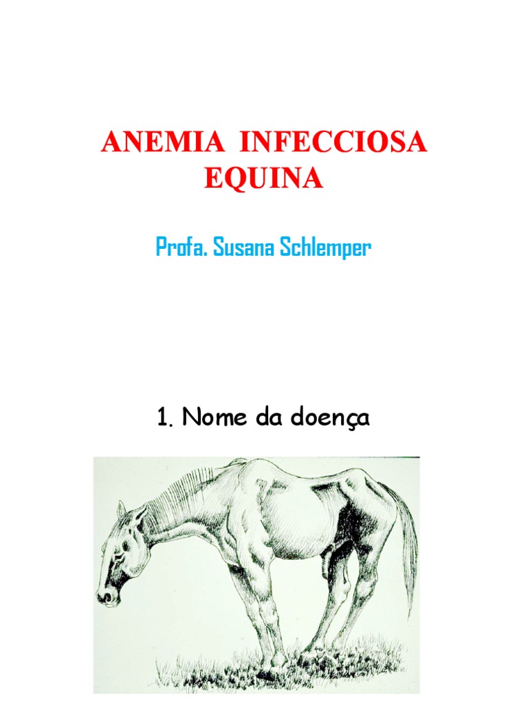 Anemia Infecciosa Equina | PDF | Anemia | Vírus