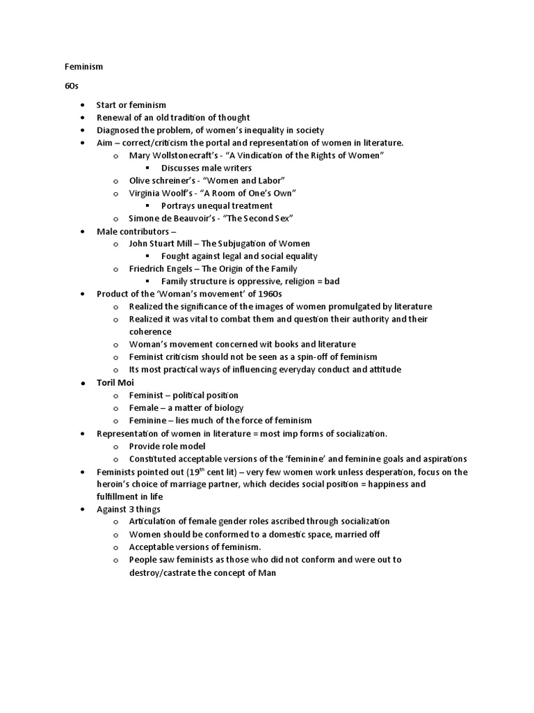 History of 60s Feminism Movement | PDF | Gender Studies | Feminism