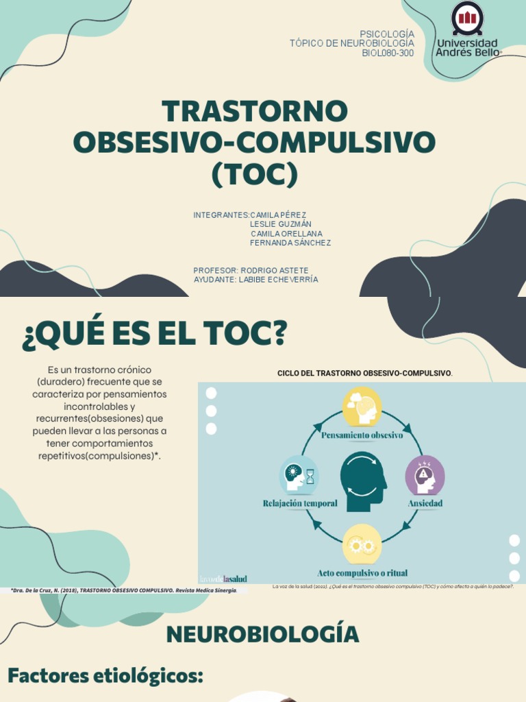 Trastorno Obsesivo Compulsivo | PDF