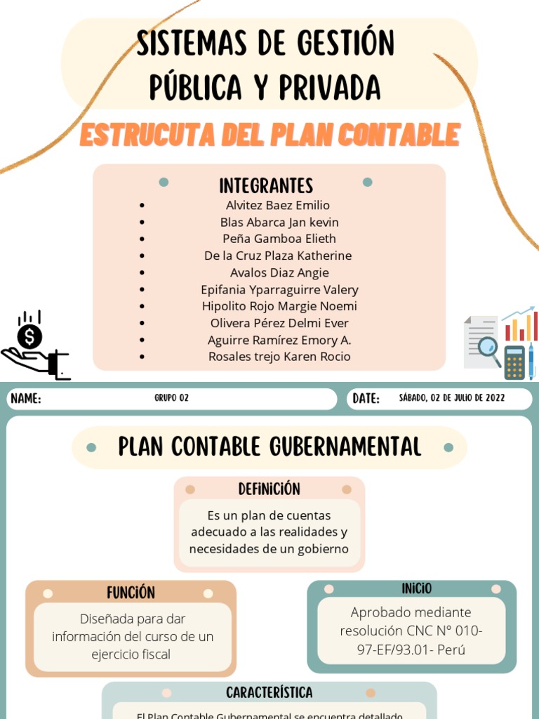Plan Contable Gubernamental - Grupo 02 (Sistemas) | PDF | Contabilidad | Salario