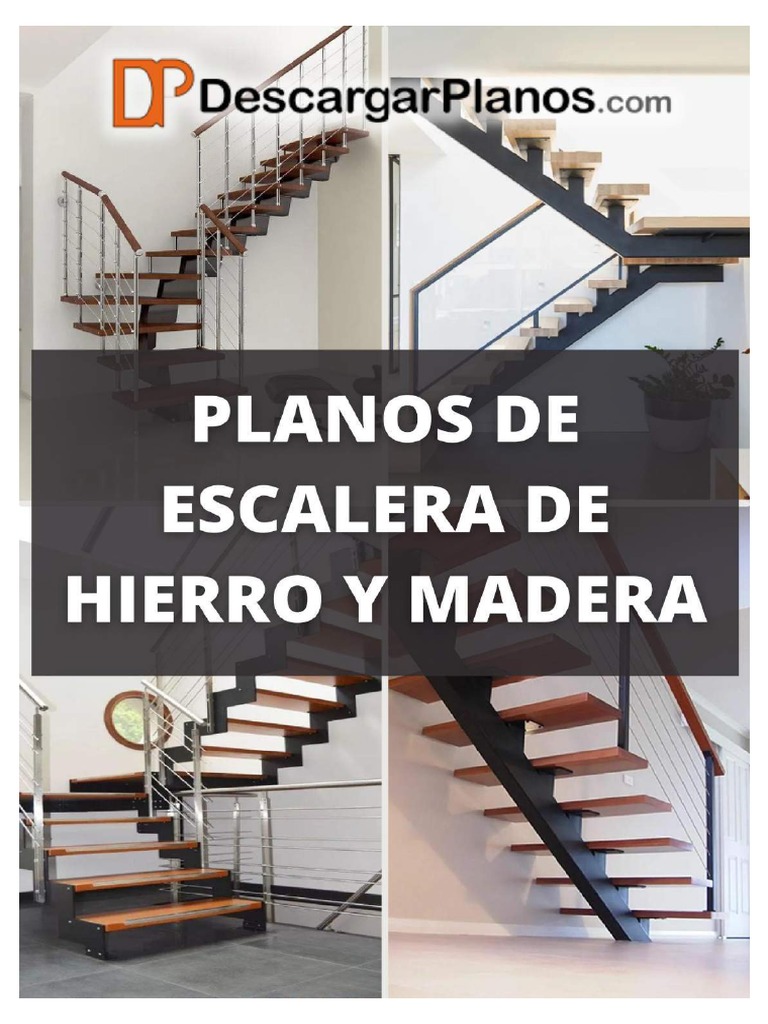 Planos de Escaleras de Hierro y Madera - 2 | PDF