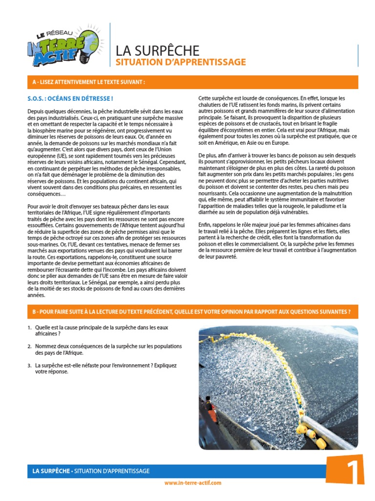 Fiche Surpeche1 | Download Free PDF | Surpêche | Afrique