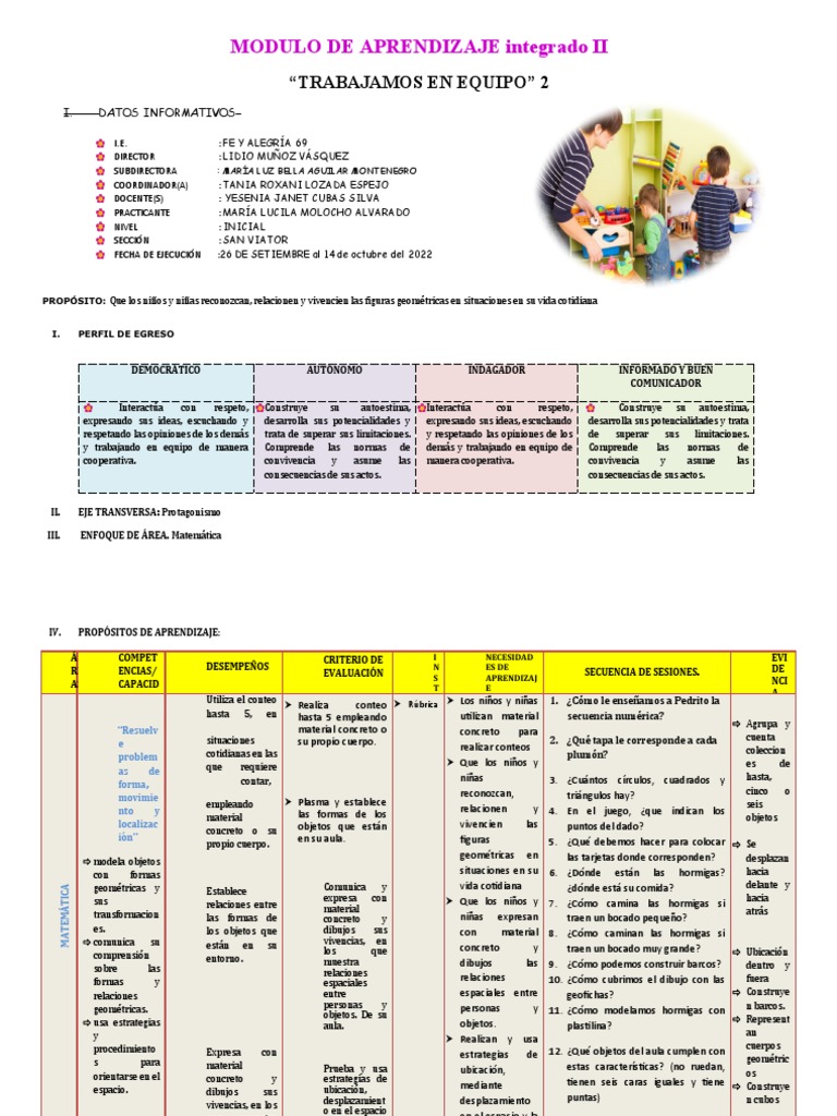 Módulo 26 de Septiembre Al 14 de Octubre | PDF | Aprendizaje ...