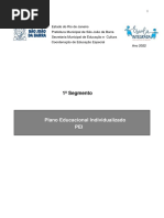 MODELO PEI PREENCHIDO - Atualizado | PDF | Pedagogia