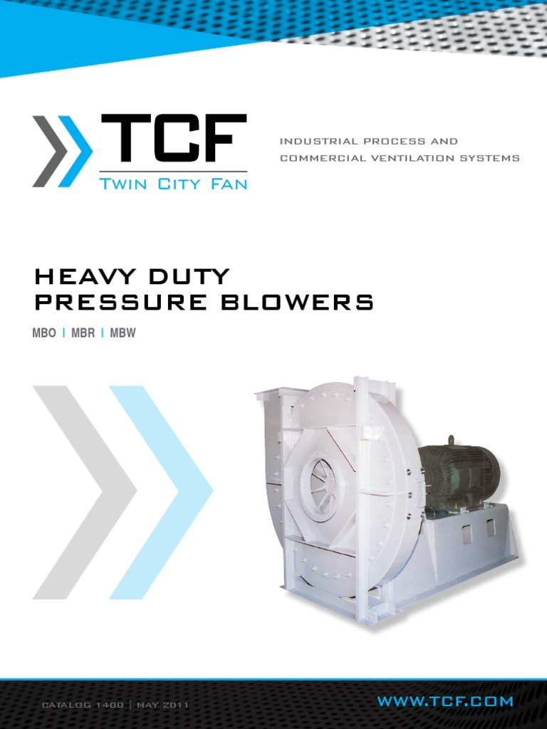 MBO MBR MBW Heavy Duty Pressure Blowers Catalog 1400 | PDF | Stainless ...