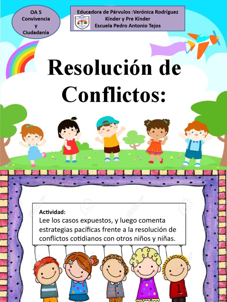 Resoluciòn de Conflictos | PDF | Juegos y actividades | Relaciones ...