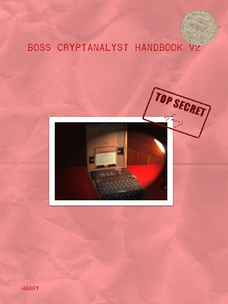 BOSS Cryptanalyst Handbook With Index | PDF | Cryptanalysis | Cipher