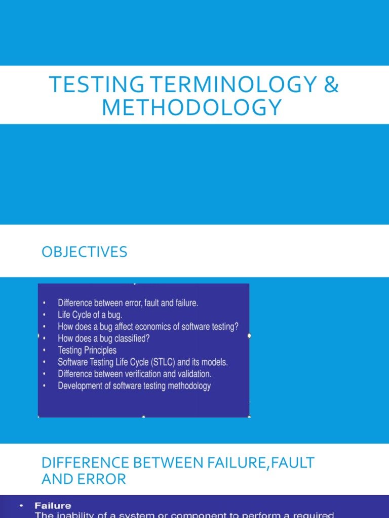 Software Testing Terminology | PDF | Software Bug | Software Testing Software Testing Terminology | PDF | Software Bug | Software Testing