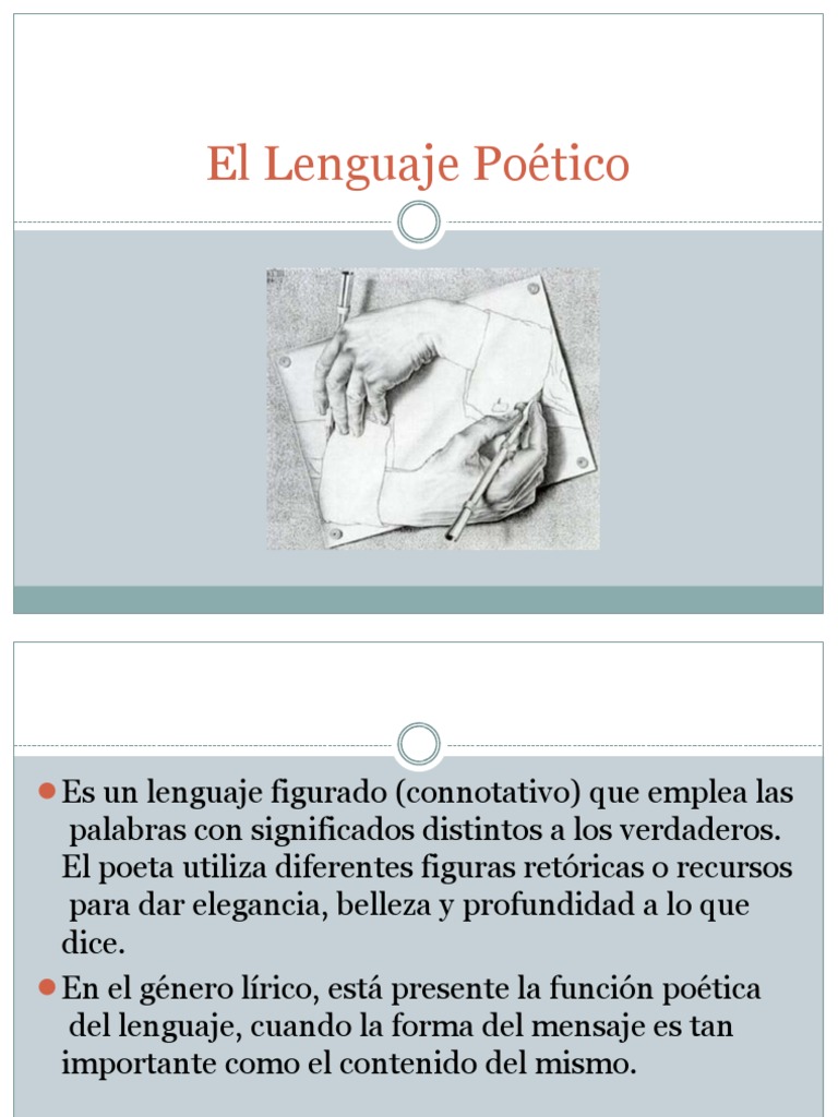 Lenguaje Poetico 6 | PDF | Metáfora | Poesía