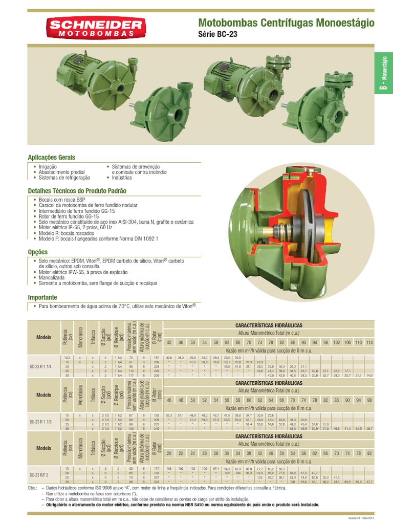 Schneider - BC-23R | PDF | Quantidade | Materiais