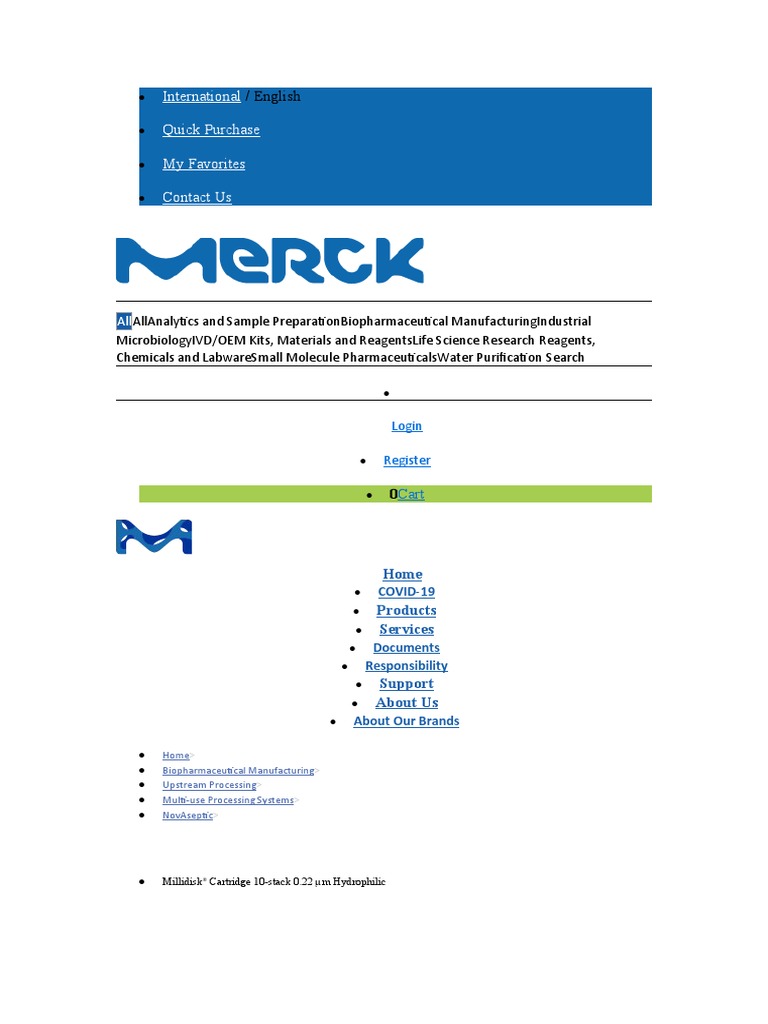 Millidisk MCGL Millipore | PDF | Chemistry | Physical Sciences