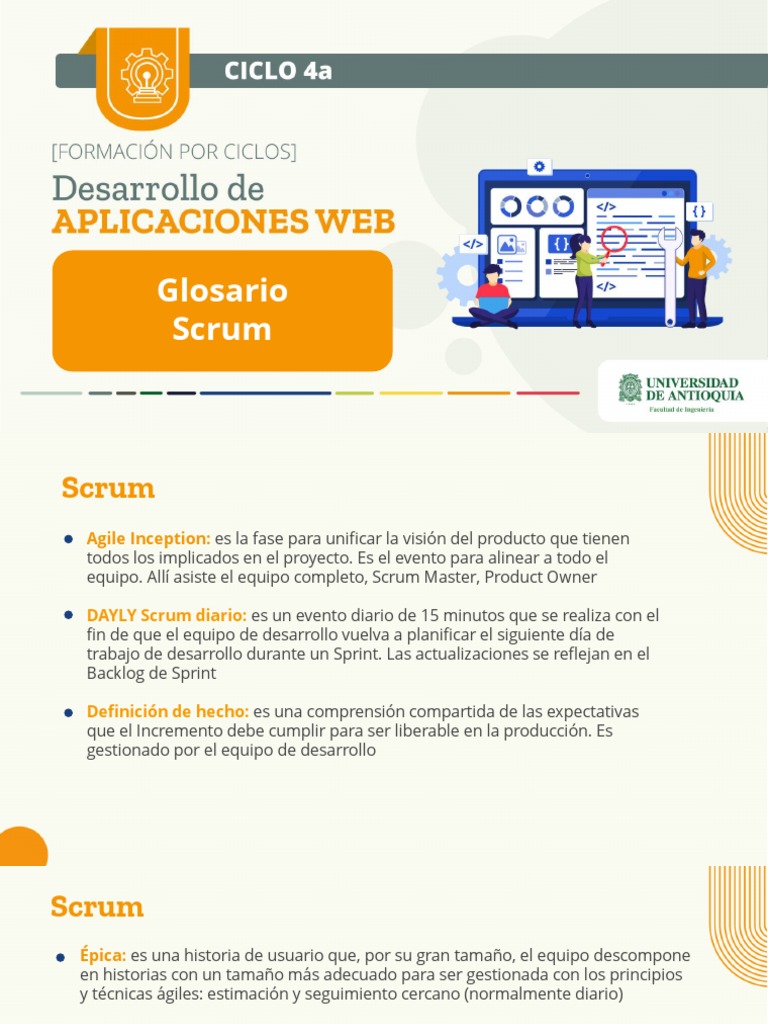 Glosario SCRUM | PDF | Scrum (desarrollo de software) | Informática