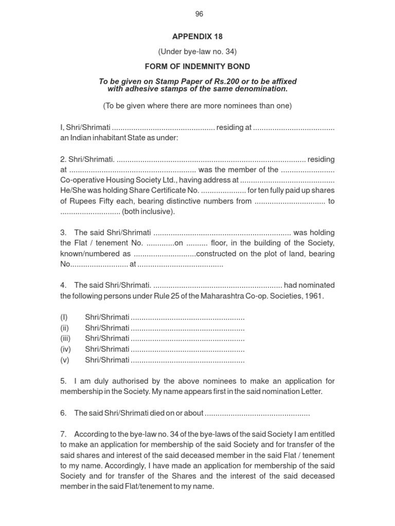 Appendix 18 | PDF | Indemnity | Private Law