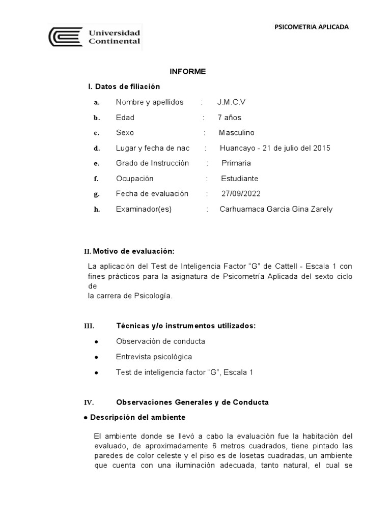 Informe Del Cattel 1 y 2 Zarely | PDF | Salud y bienestar