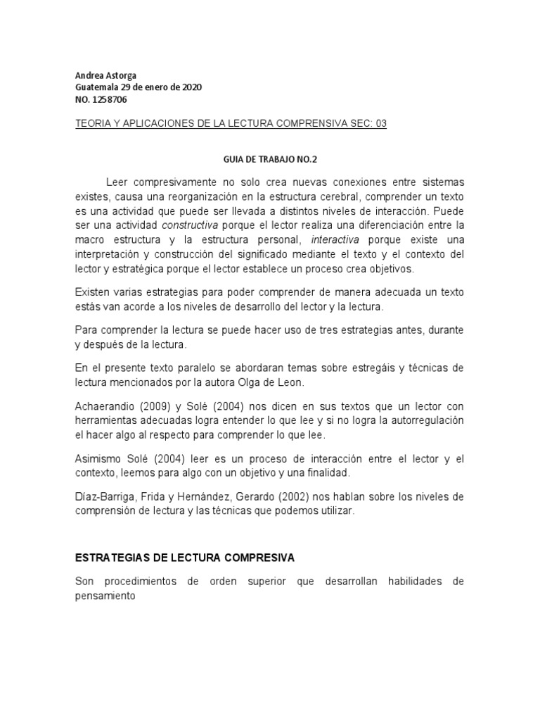 Andrea Astorga 2do Texto Paralelo | PDF | Aprendizaje | Método de enseñanza