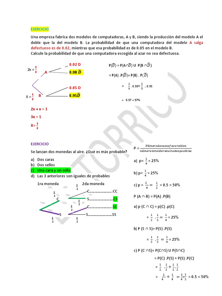 25-08-2022 INTRODUCCIÓN A LA TEORÍA DE LAS PROBABILIDADES Teorema de La Probabilidad Total ...