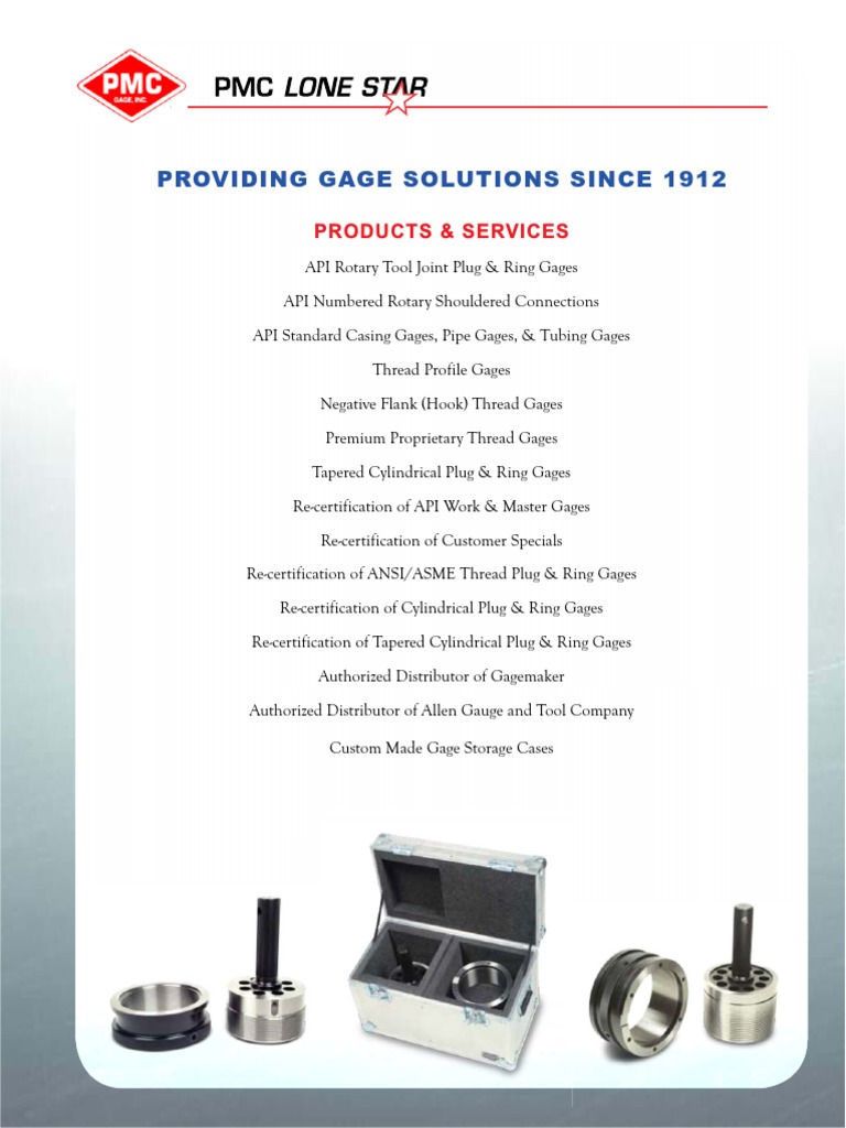 Providing Gage Solutions Since 1912 | PDF | Manufactured Goods ...