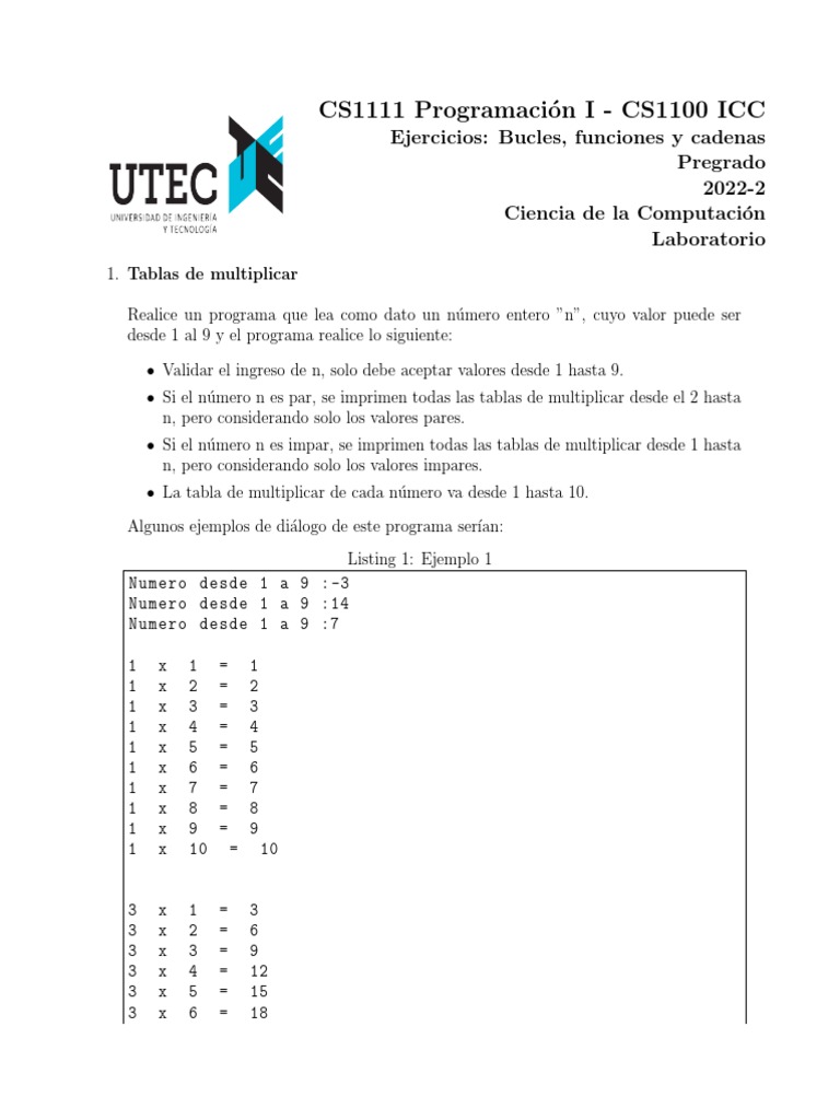 Ejercicios de Programación: Bucles y Funciones | PDF | Hipertensión | Multiplicación