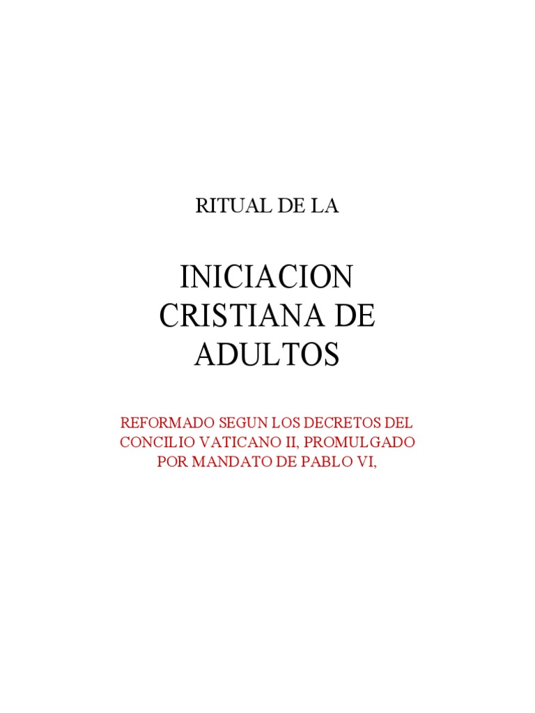 Ritual Iniciacion Cristiana (Rica) | Descargar gratis PDF | Bautismo ...