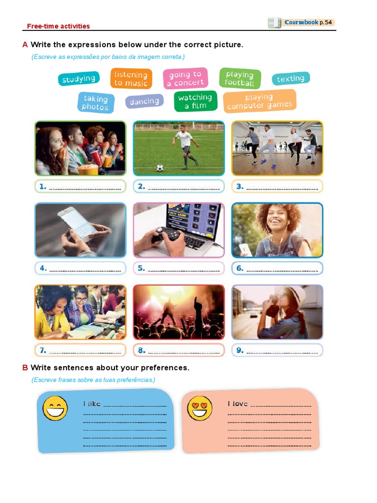 Hobbies Present Continuous | PDF