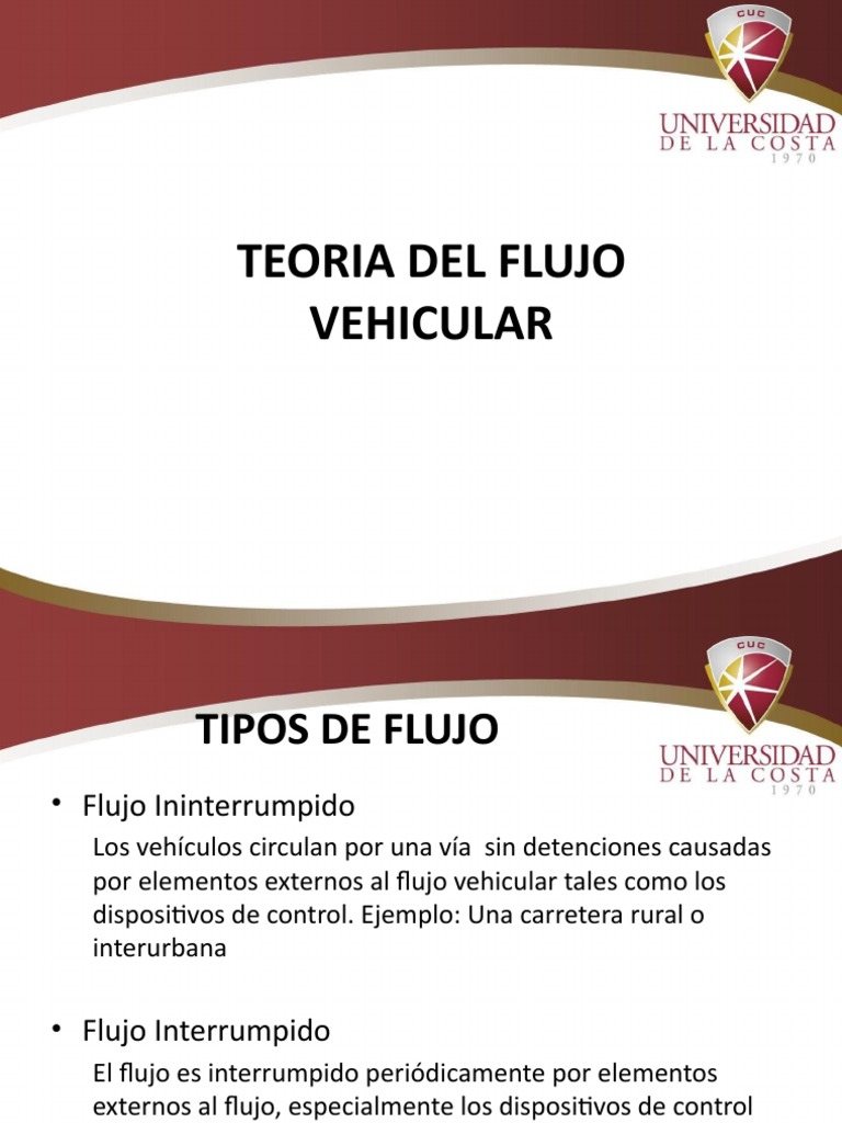 Tipos de Flujo Vehicular y Congestión | PDF | Velocidad | La congestión ...