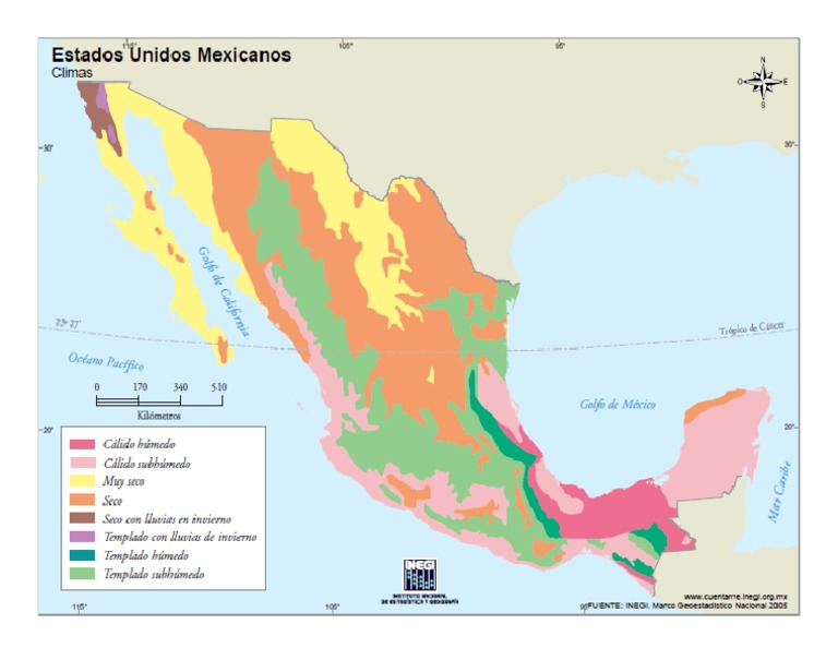 Mapa de Los Climas de Mexico | PDF