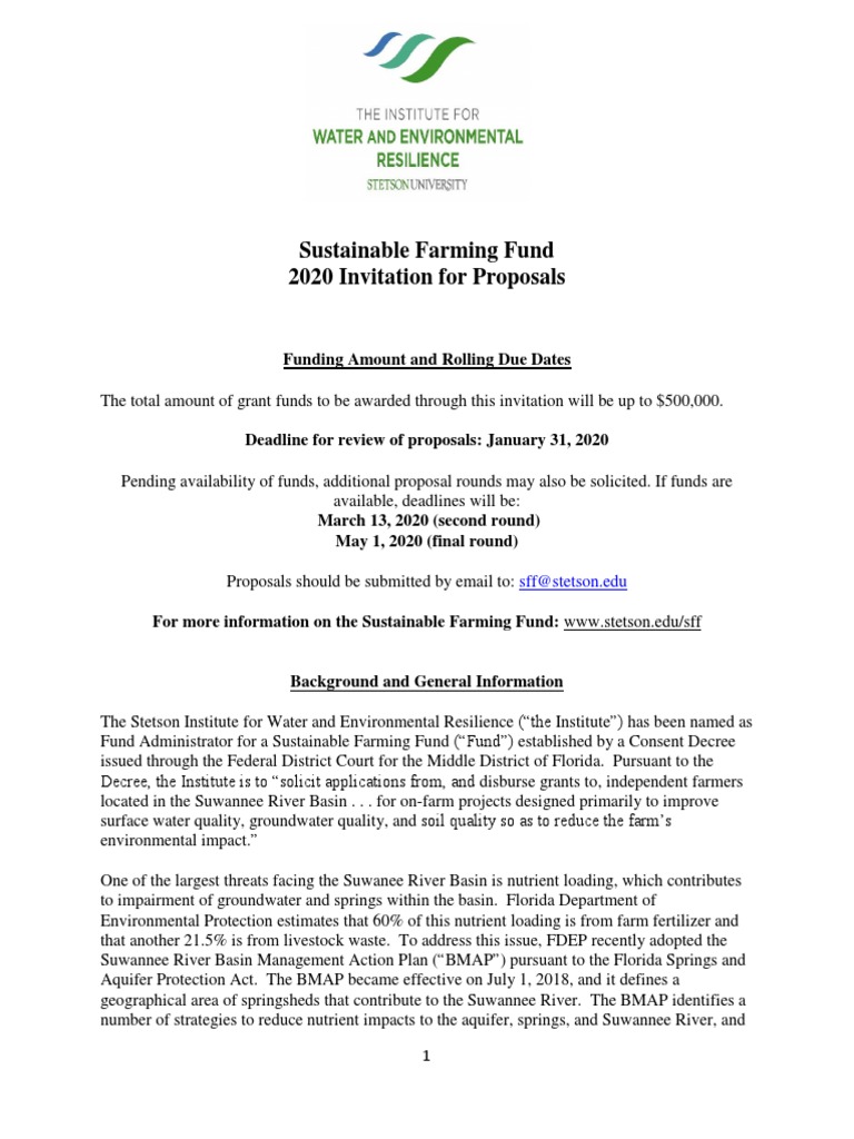 12 Farming GRANT Proposal | PDF | Fertilizer | Agriculture