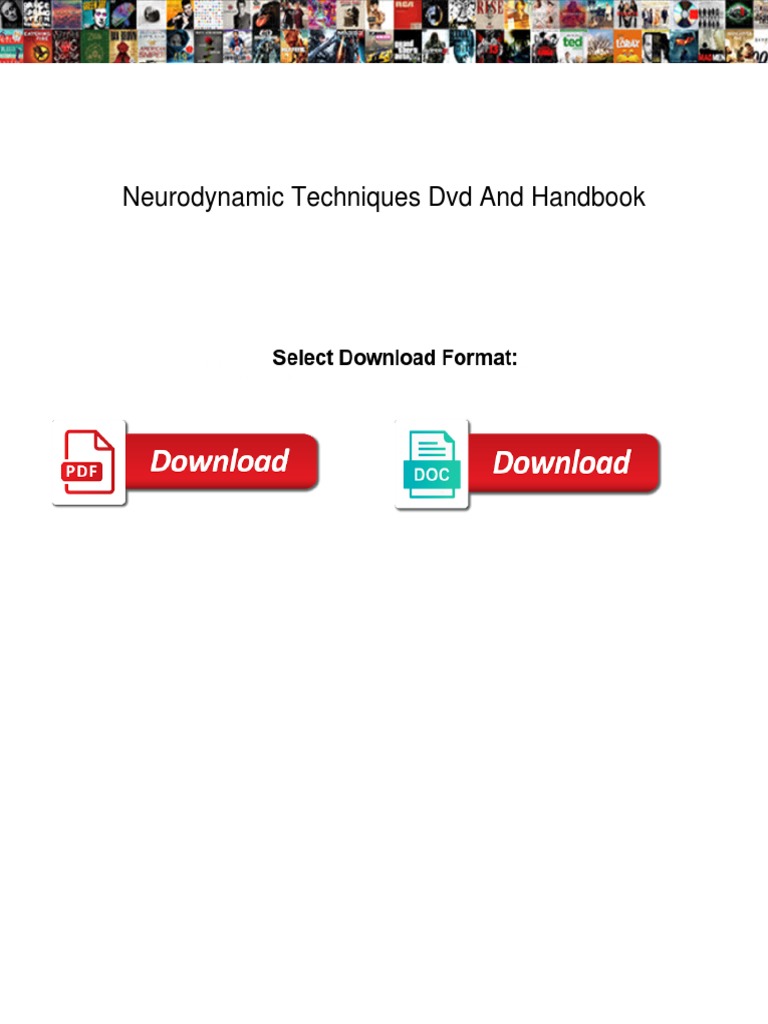 Neurodynamic Techniques DVD and Handbook | PDF