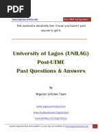 UNILAG JUPEB Practice Questions Answers | PDF