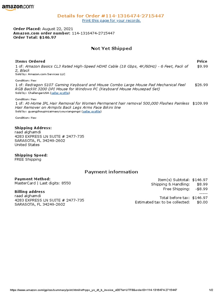 Order 114 1316474 2715447 Pdf Office Equipment Computer Hardware