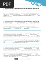 Exercise Subject Verb Concord - Answers | PDF