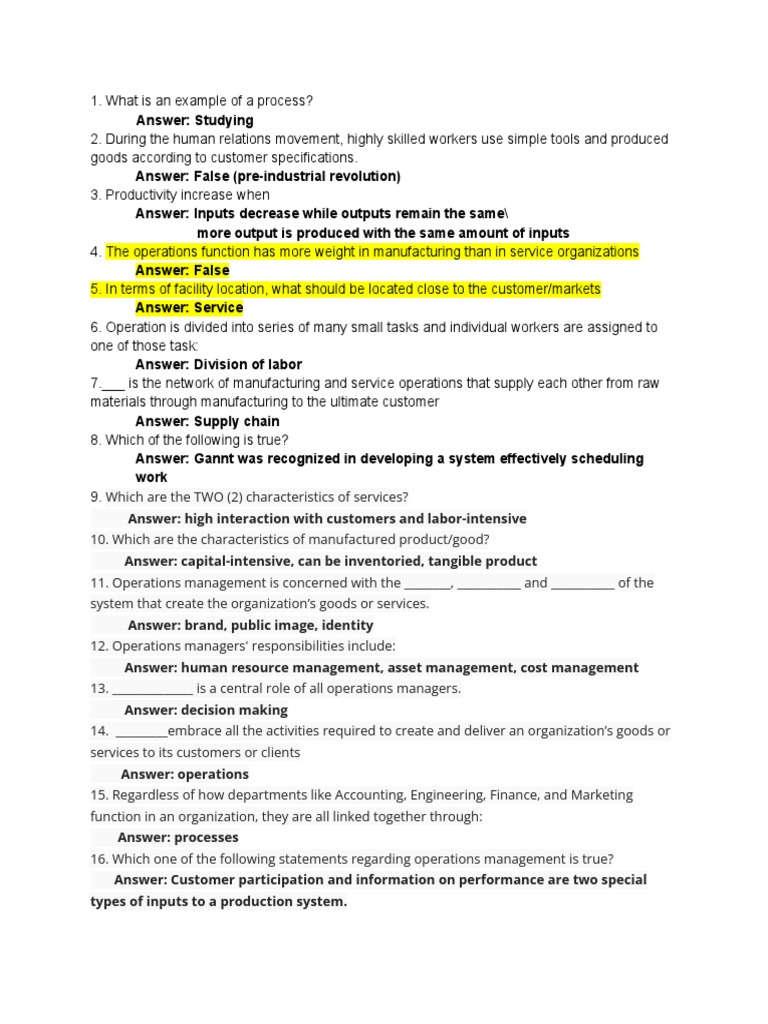 Competitive Intelligence in Operations | PDF | Operations Management ...