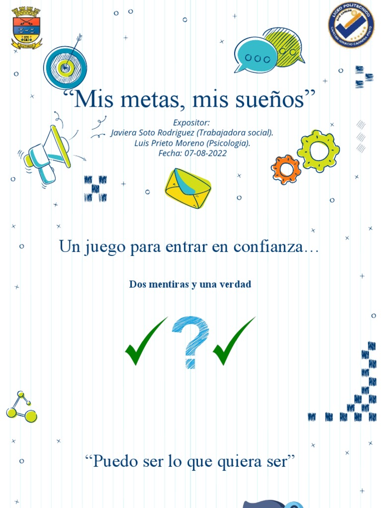 Metas y sueños para niños de primaria | PDF