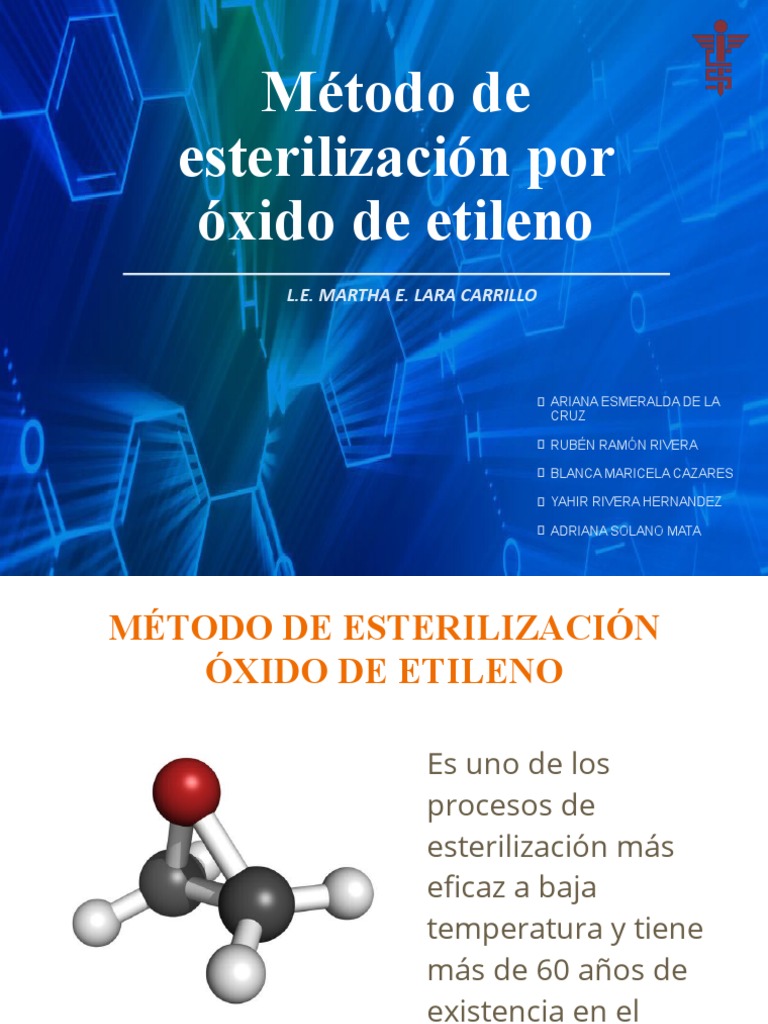 Clase Método de Esterilización Por Óxido de Etileno | PDF ...